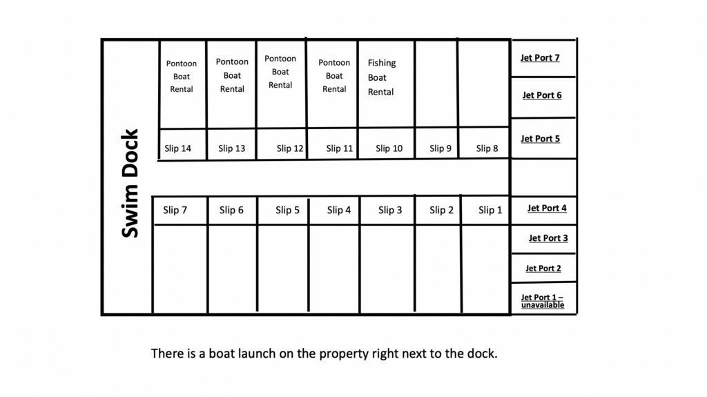 WaterMill Cove Dock Map - WaterMill Cove